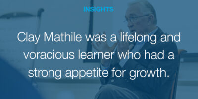 Remembering our Founder: Clay Mathile’s Reading List - Aileron